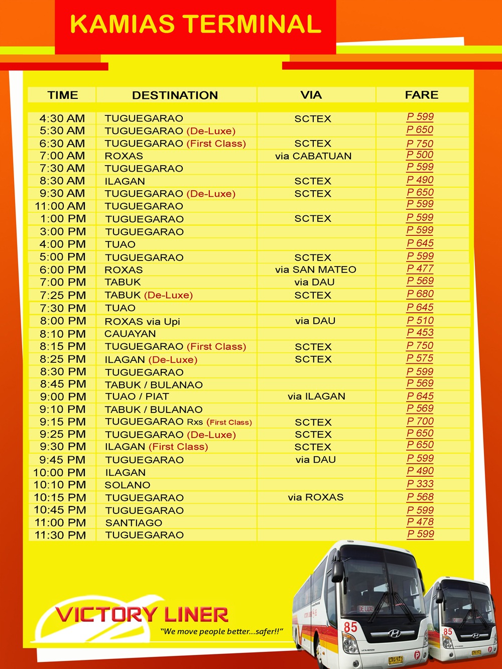Victory Liner Manila To Baguio New Bus Schedules Mytourguide Ph My Victory Liner Manila To Baguio New Bus Schedules Mytourguide Ph My